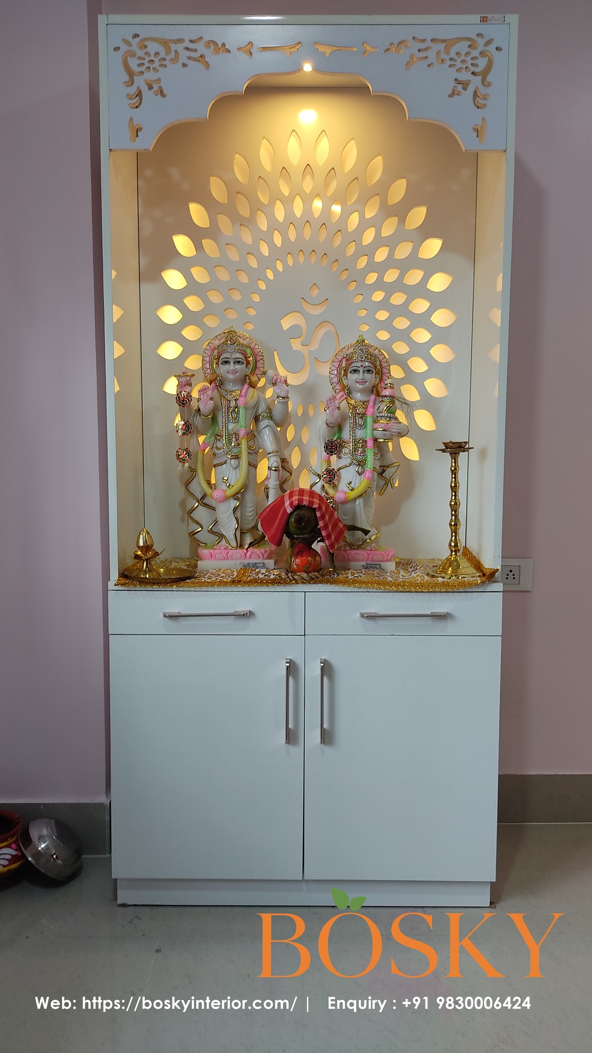Pooja cabinet design store